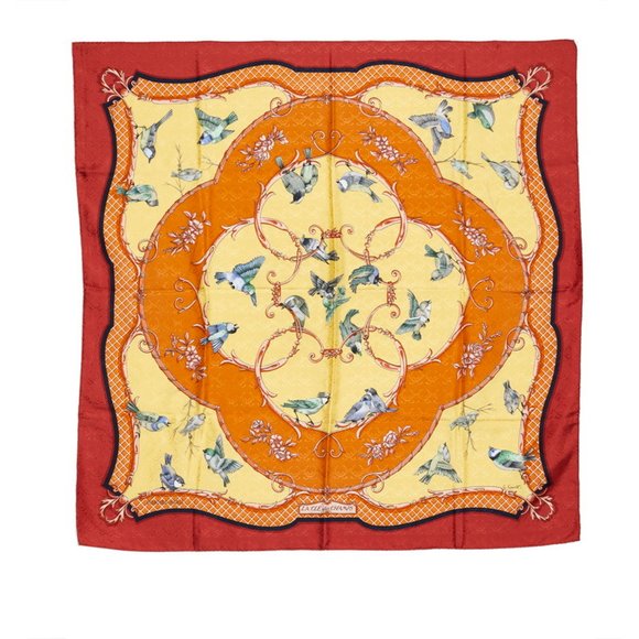 Hermes | Accessories | Hermes Carre 9 La Cle Des Champs Key To Freedom Scarf Muffler Red ...